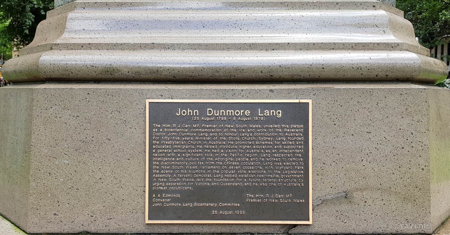 John Dunmore Lang – Ausemade